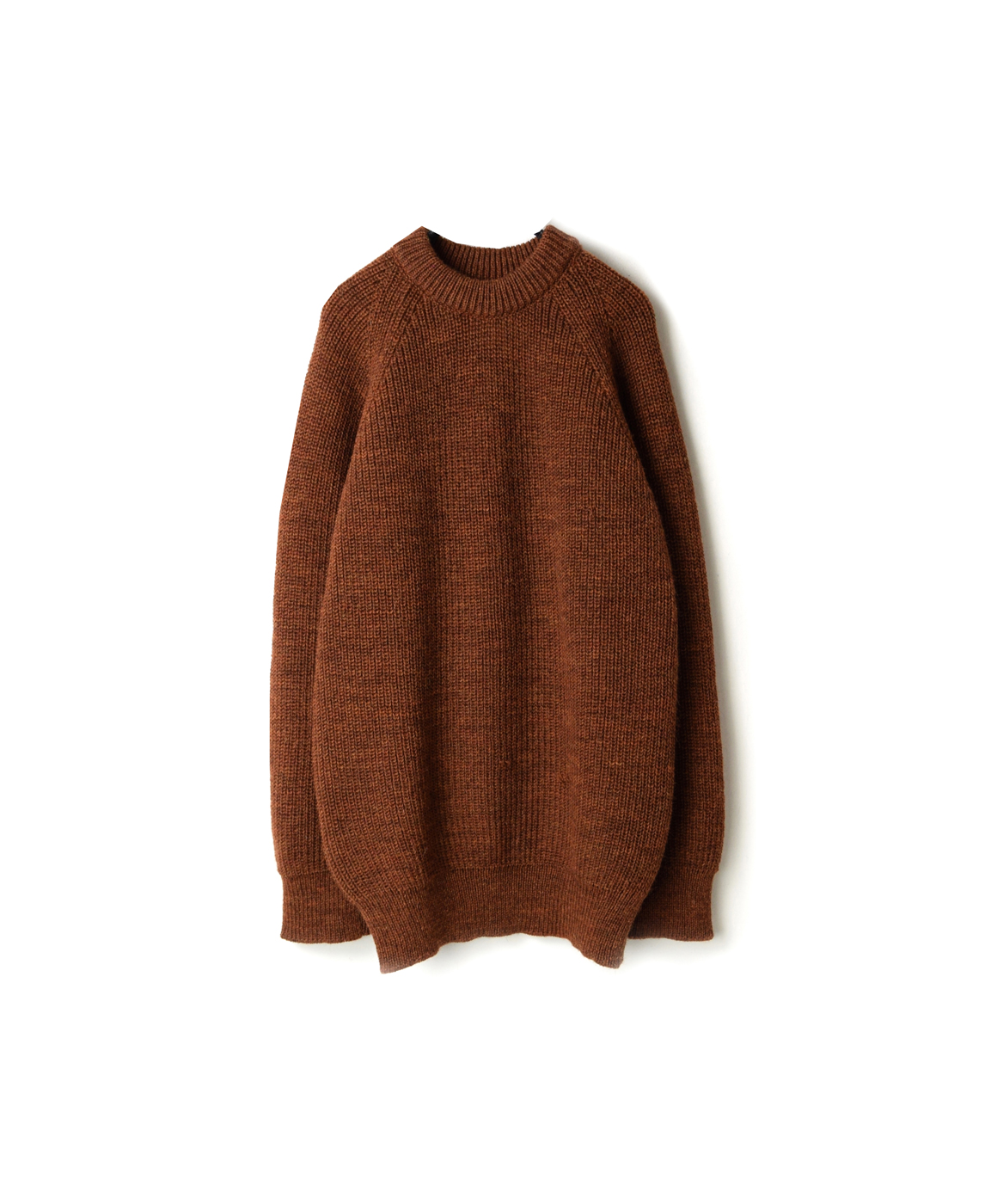 HTS〜1PLY HALF CARDIGAN STITCH RAGLAN C-NECK KNIT〜,Narumi Trading